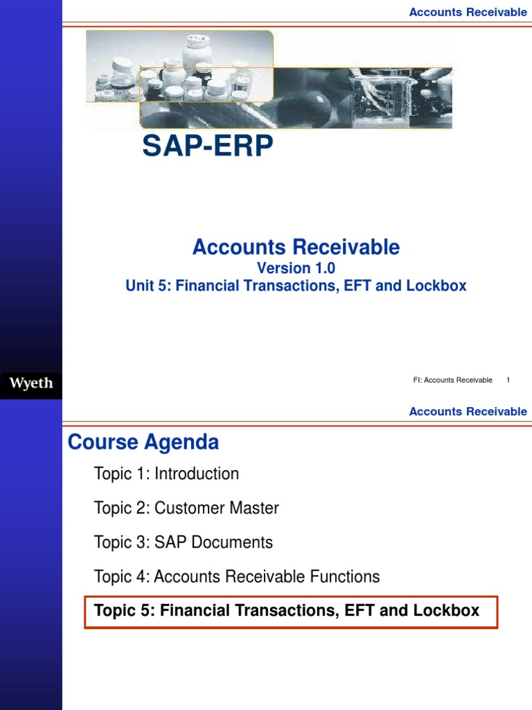 SAP Accounts Receivables Financial Transaction | PDF | Payments | Cheque
