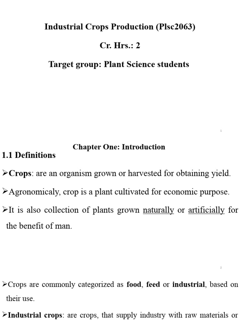 Industerial Crop Production Ppt | PDF | Sugarcane | Sucrose