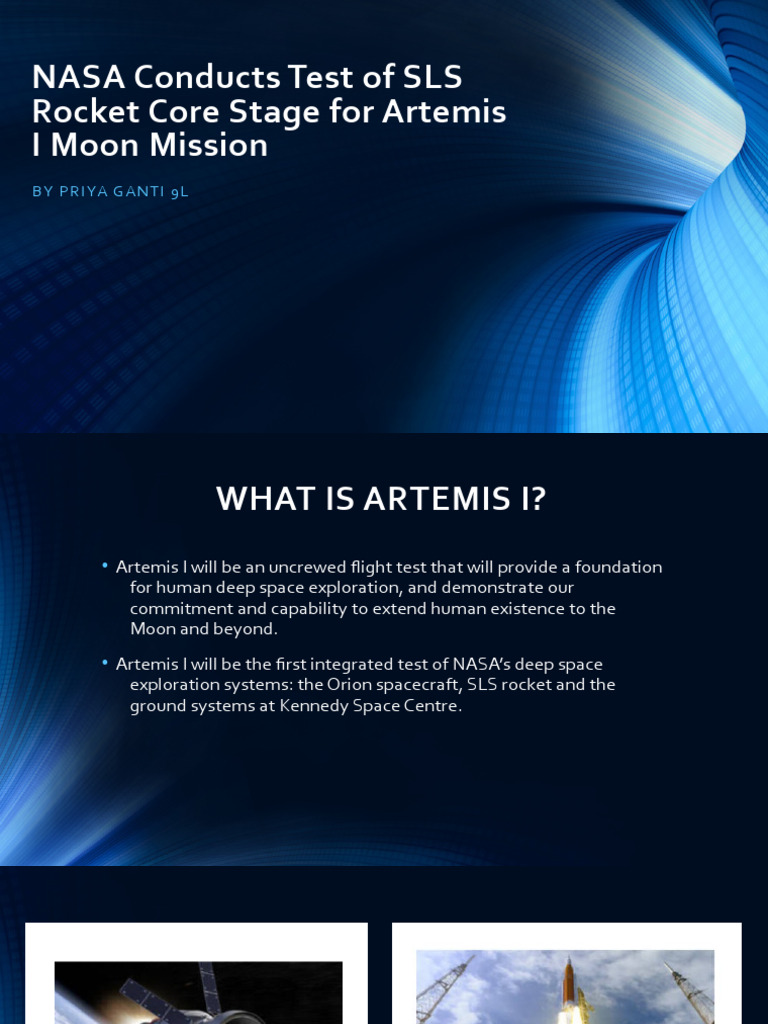 NASA Conducts Test of SLS Rocket Core Stage | PDF