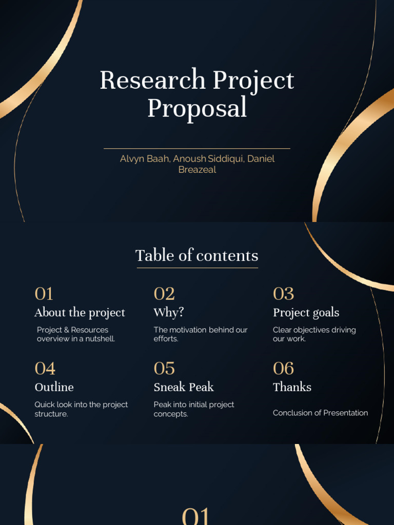 Research Project Proposal Presentation | PDF | Headlamp