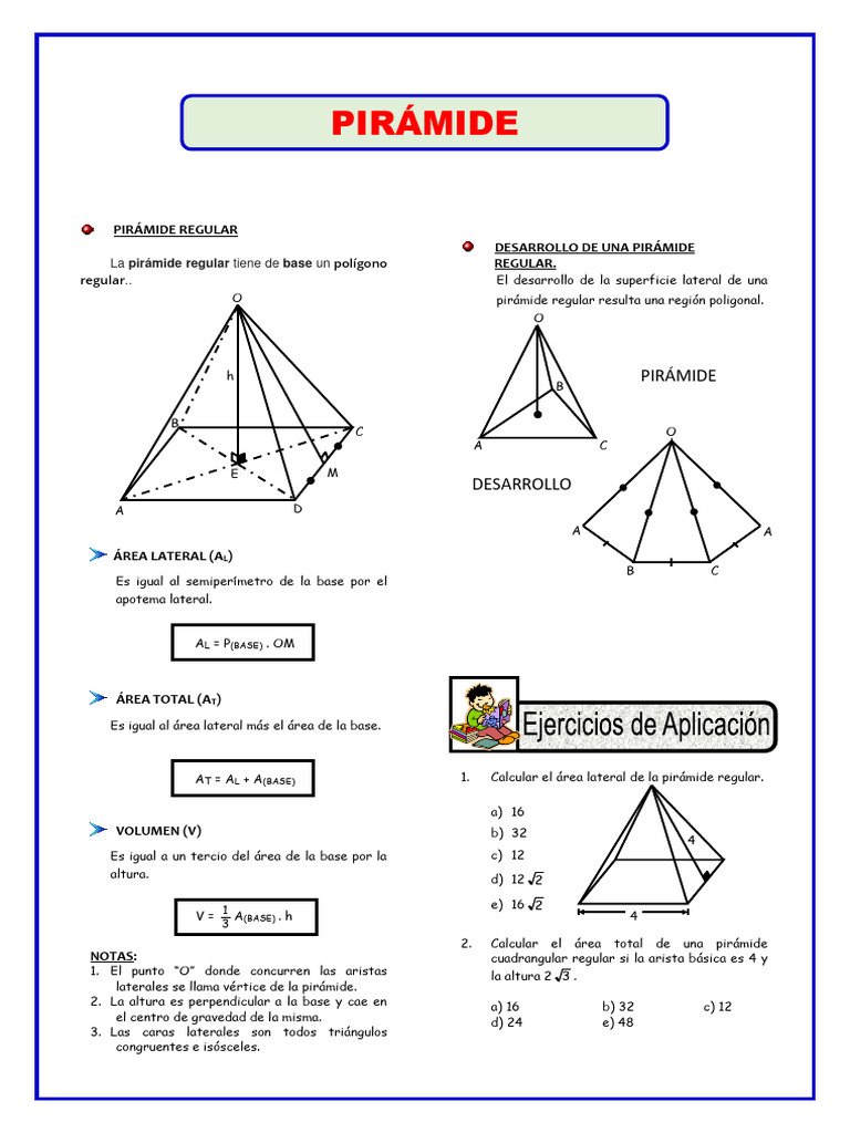 Pirámide Regular | PDF | Programación lineal | Objetos geométricos