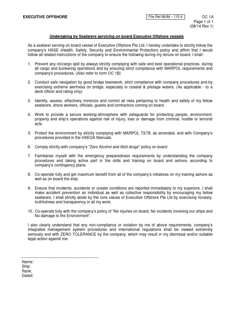 Zero Tolerance (7247) | Download Free PDF | Regulatory Compliance | Sailor