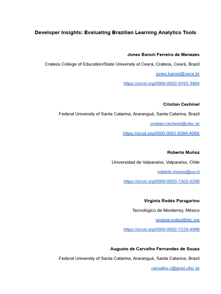 Developer Insights on Learning Analytics | PDF | Analytics | Data