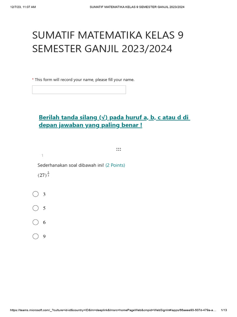 Assignments _ Microsoft Teams Classic | PDF