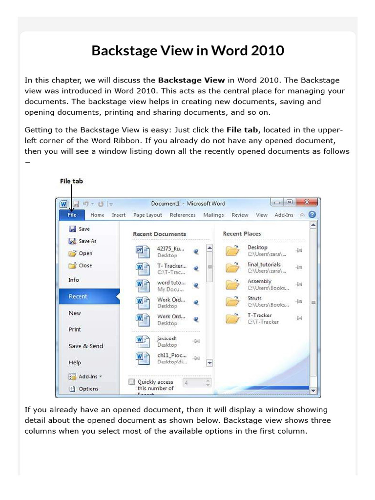 Nursing Info 2nd Year 2.-Backstage-View-in-Word-2010 | Download Free ...