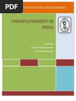 Project About Unemployment in India | PDF | Unemployment | Social Science