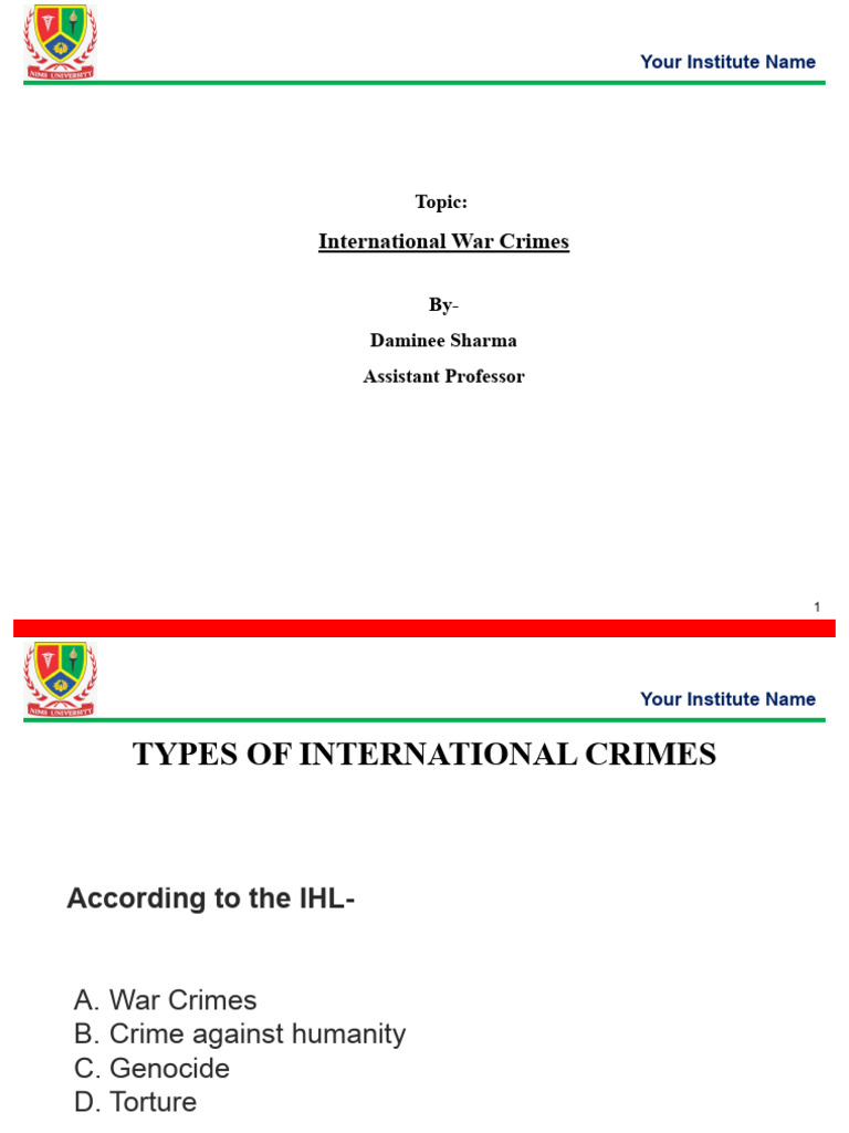 International War Crimes | PDF | Genocides | War Crime