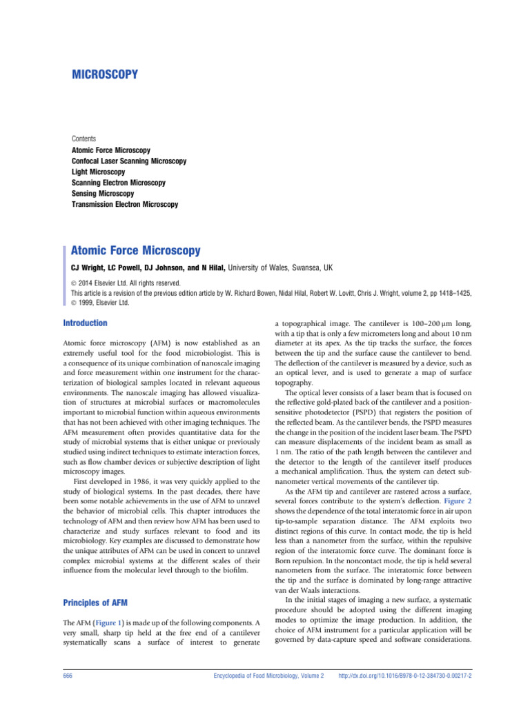 wright2014 | PDF | Atomic Force Microscopy | Microscopy