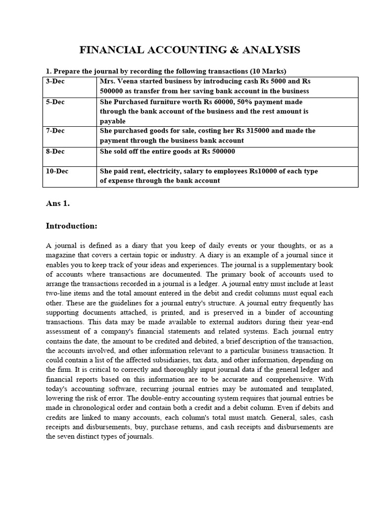 Financial Accounting and Analysis | PDF | Balance Sheet | Expense