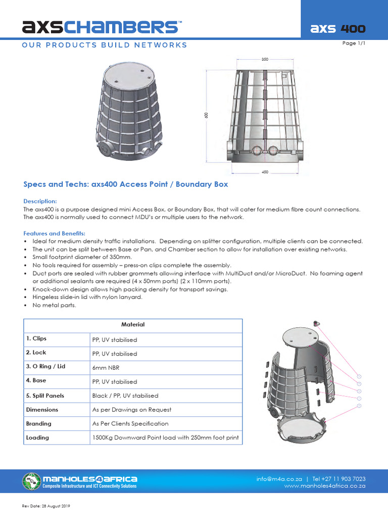 axs400 Mini Access Box Specifications | PDF | Computing