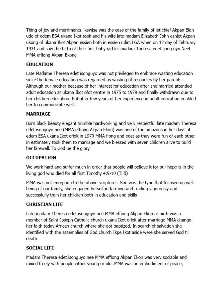 Tribute Pdf Religious Belief And Doctrine