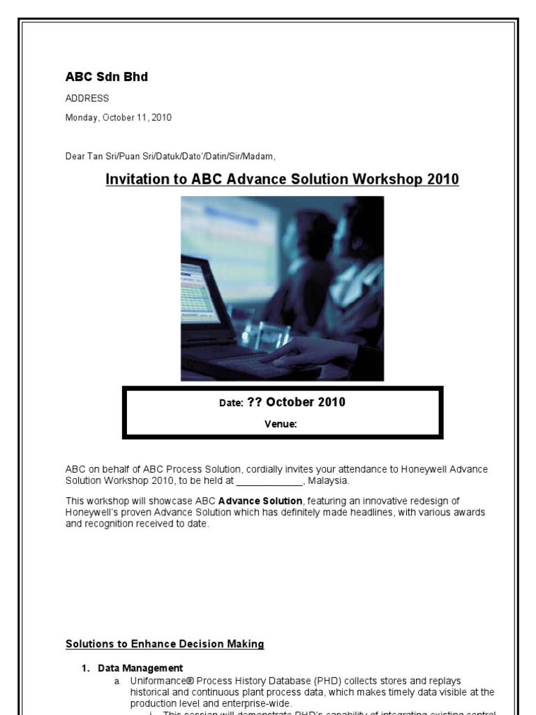 Invitation Form | PDF | Simulation | Application Software