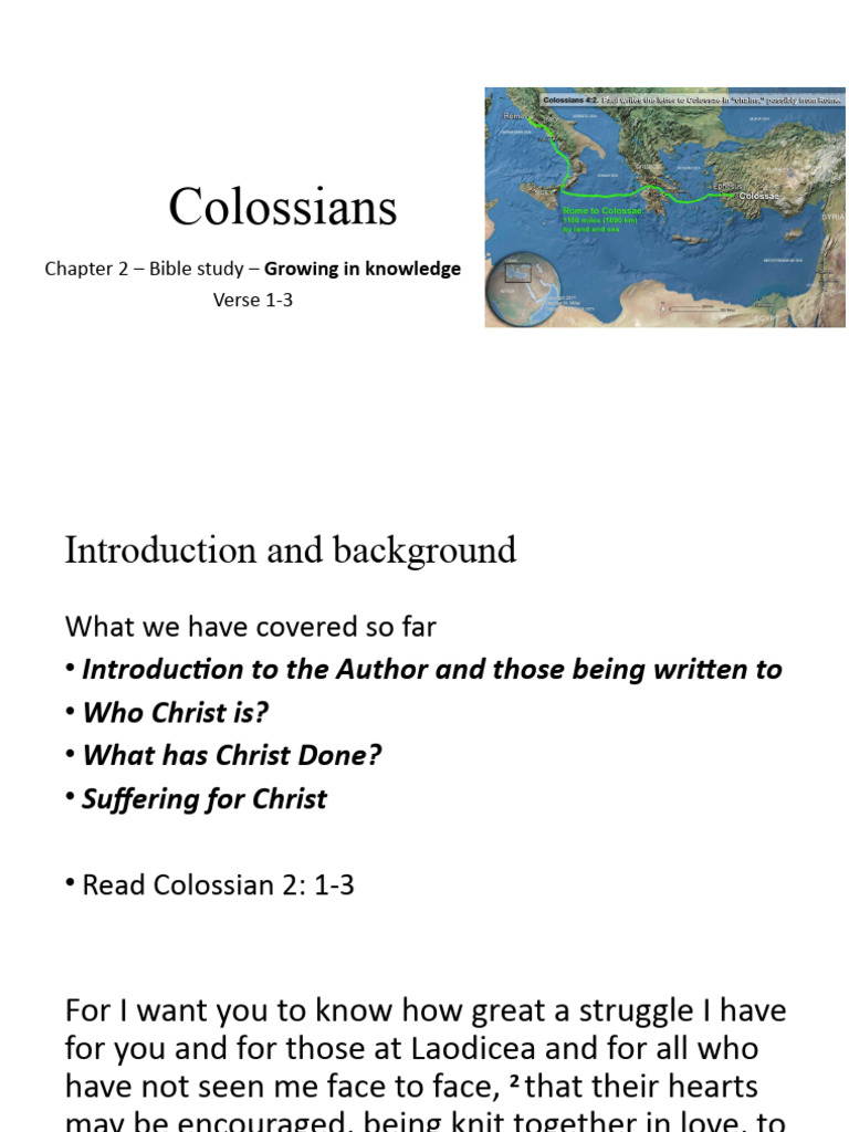Colossians 1 Bible Study V | PDF | Epistle To The Colossians | Bible