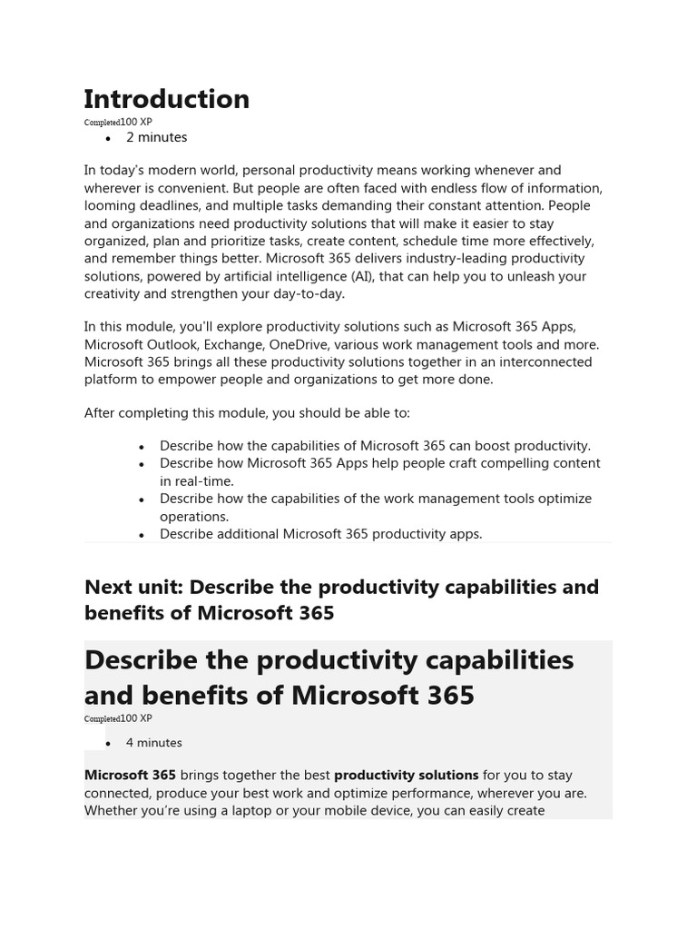 Certification MS900 | PDF | Microsoft Outlook | Share Point