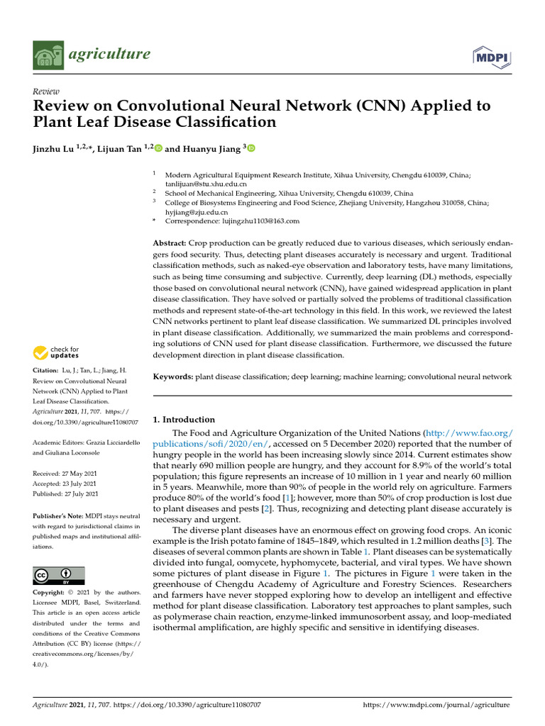 Lu Et Al_2021_Review on Convolutional Neural Network (CNN) Applied to ... Lu Et Al_2021_Review on Convolutional Neural Network (CNN) Applied to ...
