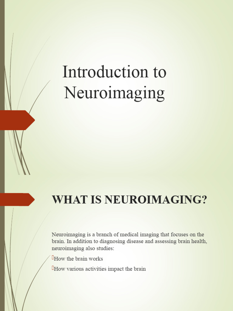 Overview of Neuroimaging Techniques | PDF | Neuroimaging | Magnetic ...