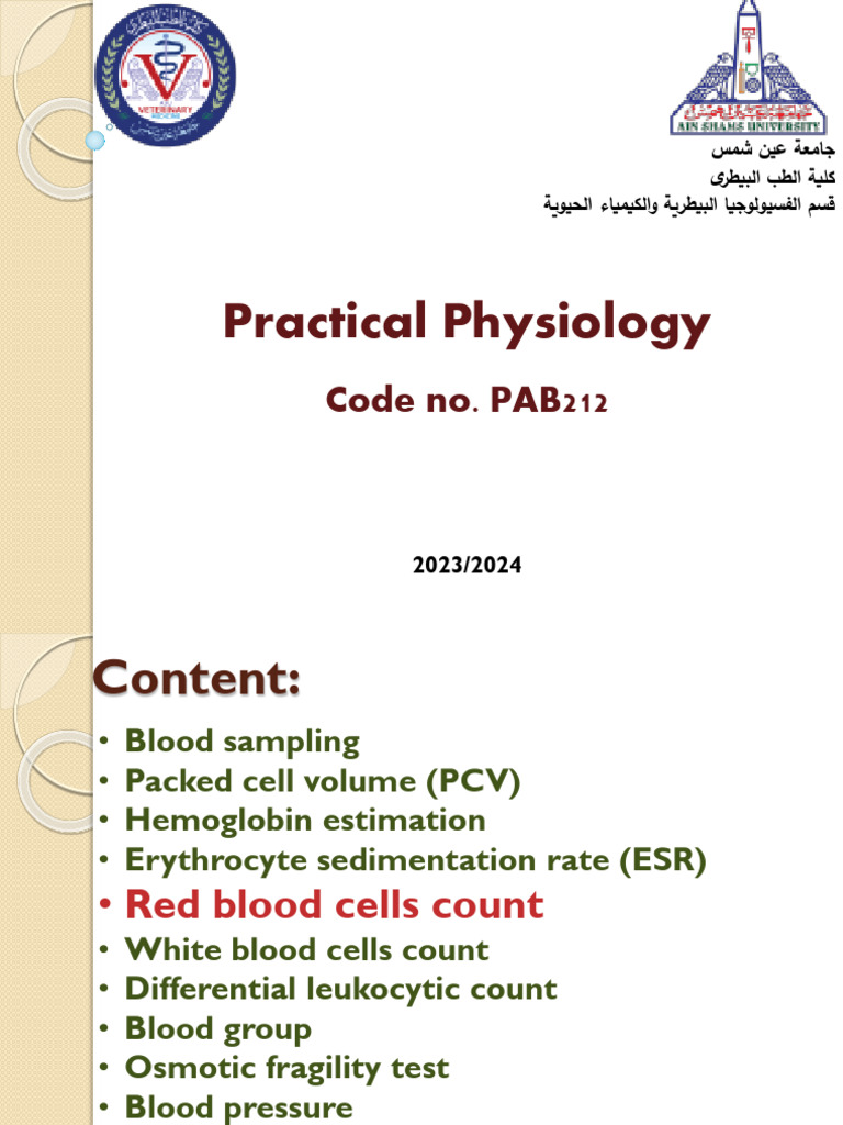 Red Blood Cells Count | Download Free PDF | Anemia | Clinical Medicine