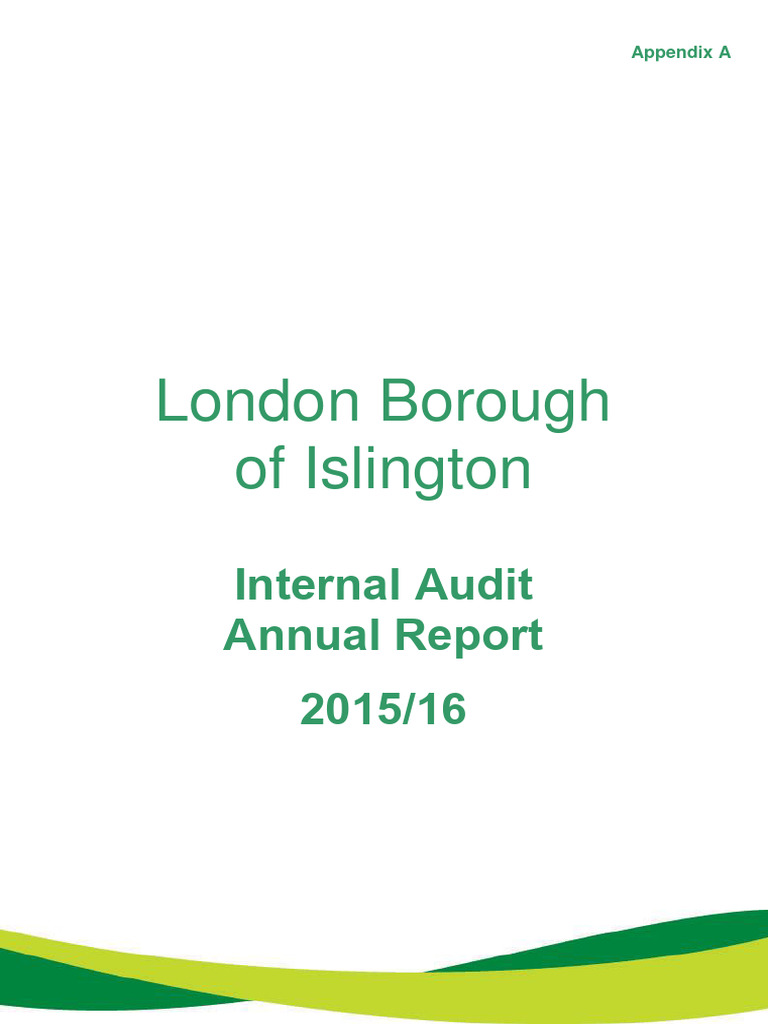 Internal Audit Annual Report 2015-16 - Audit Committee 20-09-16 | PDF ...