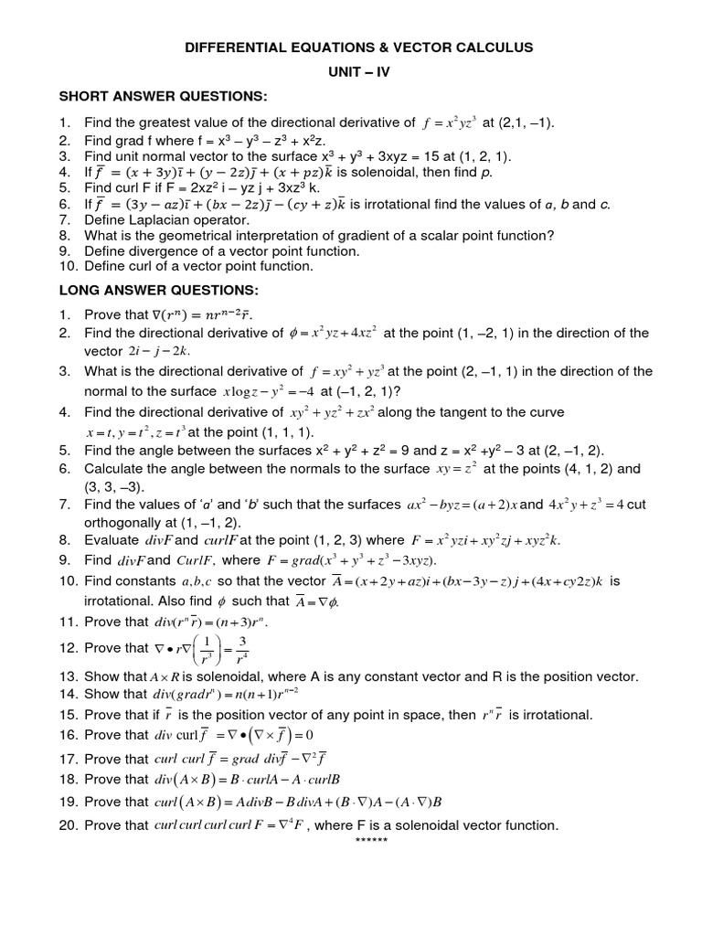 DEVC UNIT-IV QB | PDF | Theoretical Physics | Operator Theory