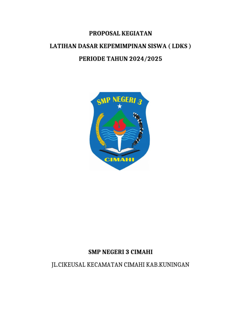 Proposal LDKS OSIS SMP 2024/2025 | PDF