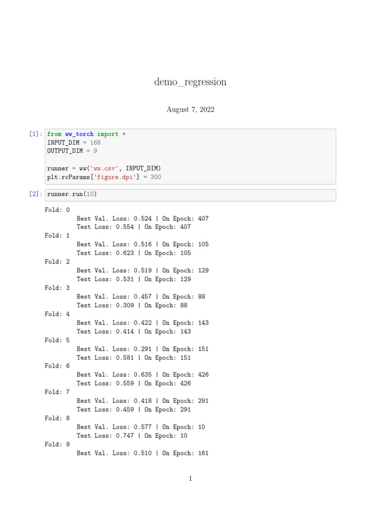 demo_regression | PDF | Statistical Analysis | Teaching Mathematics