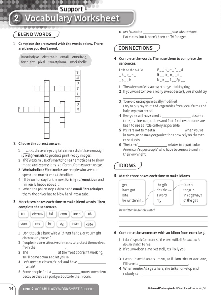 C1 Vocabulary Exercises Worksheet | PDF
