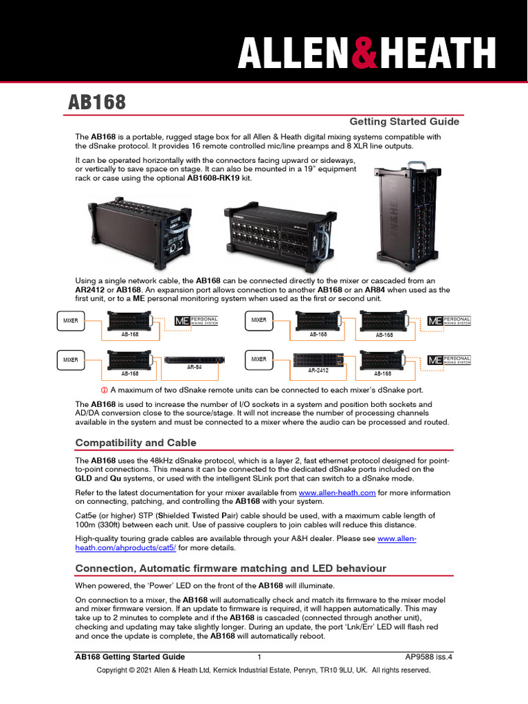 AP9588 4 AB168 Getting Started Guide Issue 4 | PDF | Electrical ...