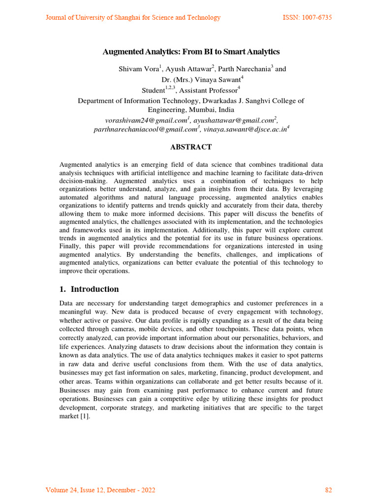 Augmented-Analytics-From-BI-to-Smart-Analytics | PDF | Analytics ...