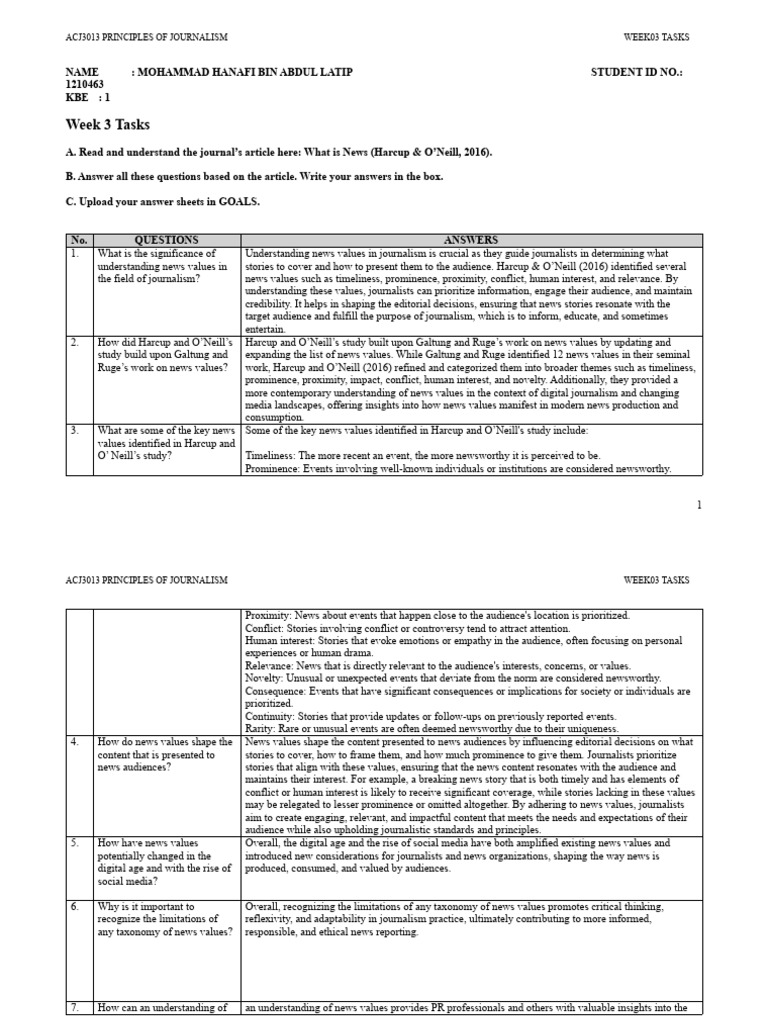 Understanding News Values in Journalism | PDF | News | Journalism