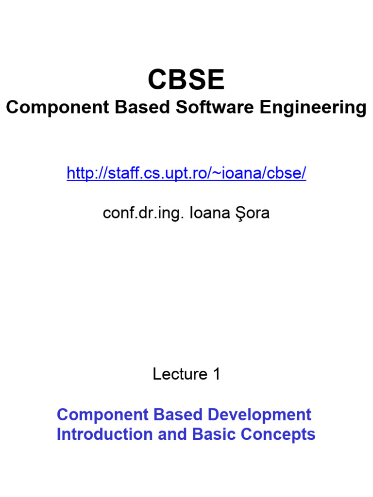 Components Intro 2022 | PDF | Component Based Software Engineering | Interface (Computing)