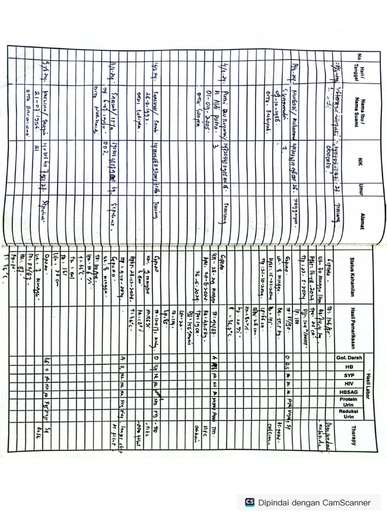 Register Ibu Hamil Dan Tripel Eliminasi Maret | PDF