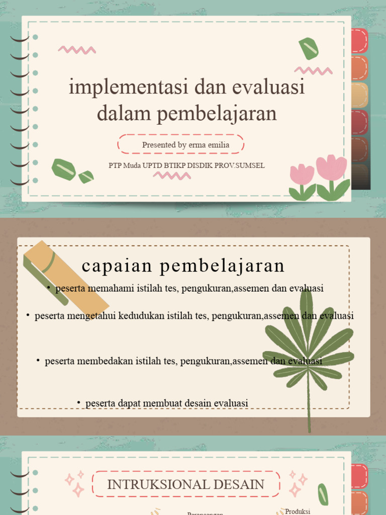 Implementasi Dan Evaluasi Dalam Pembelajaran | PDF