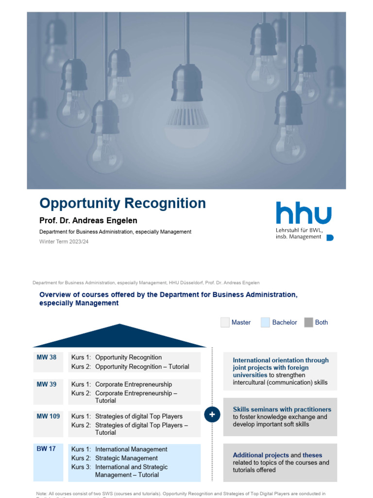 Opportunity Recognition Full | PDF | Personal Computers | Innovation