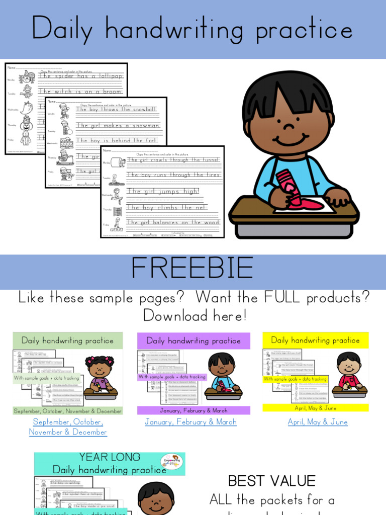 Daily Handwriting Practice | PDF