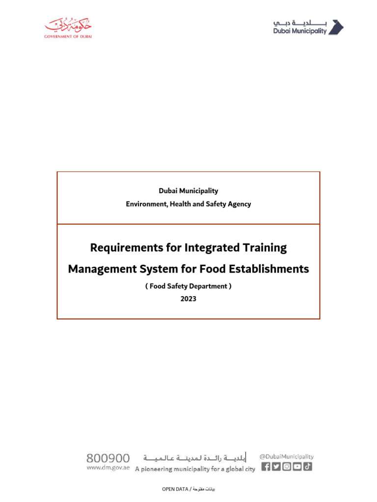 Food Safety Training System Requirements | PDF | Professional ...