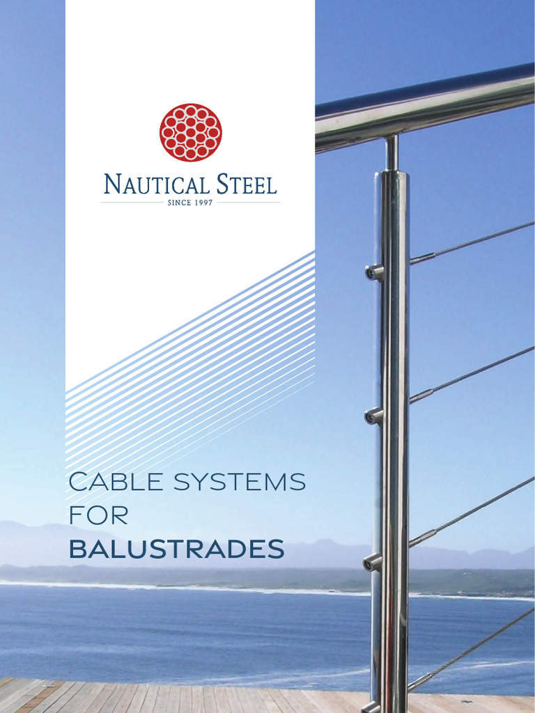 Nautical Steel Cable Balustrade Brochure | PDF | Stairs | Screw