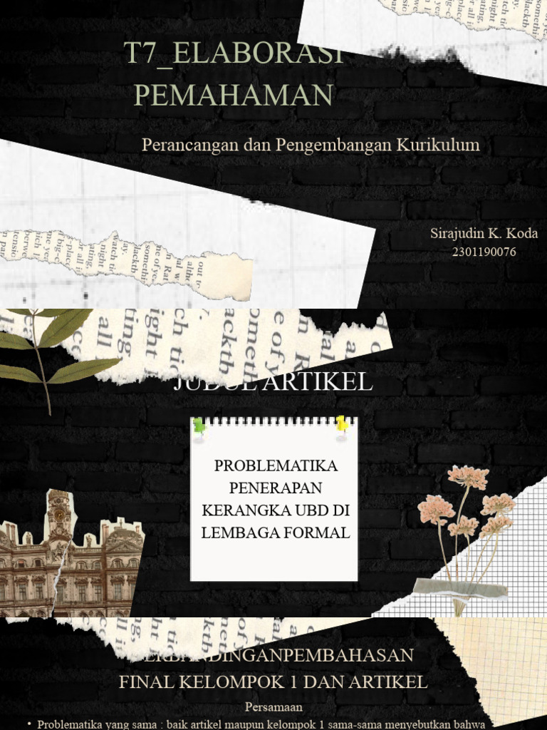 Elaborasi Pemahaman - Topik 7 | PDF