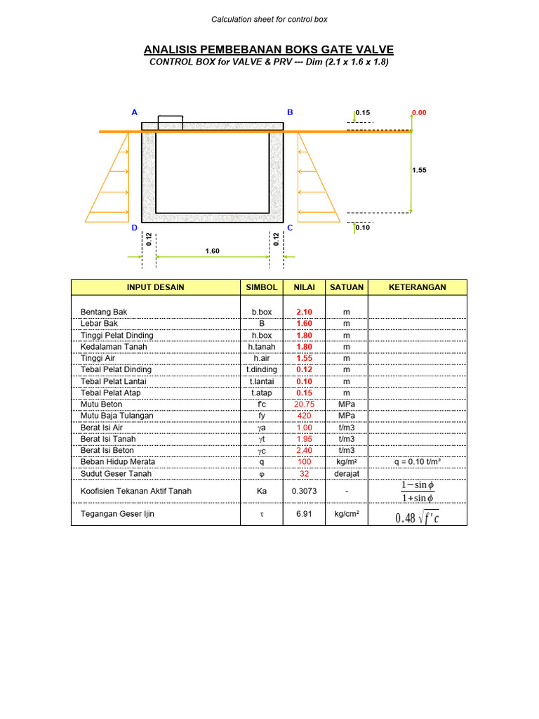Perhitungan Box Kontrol Kebakaran | PDF