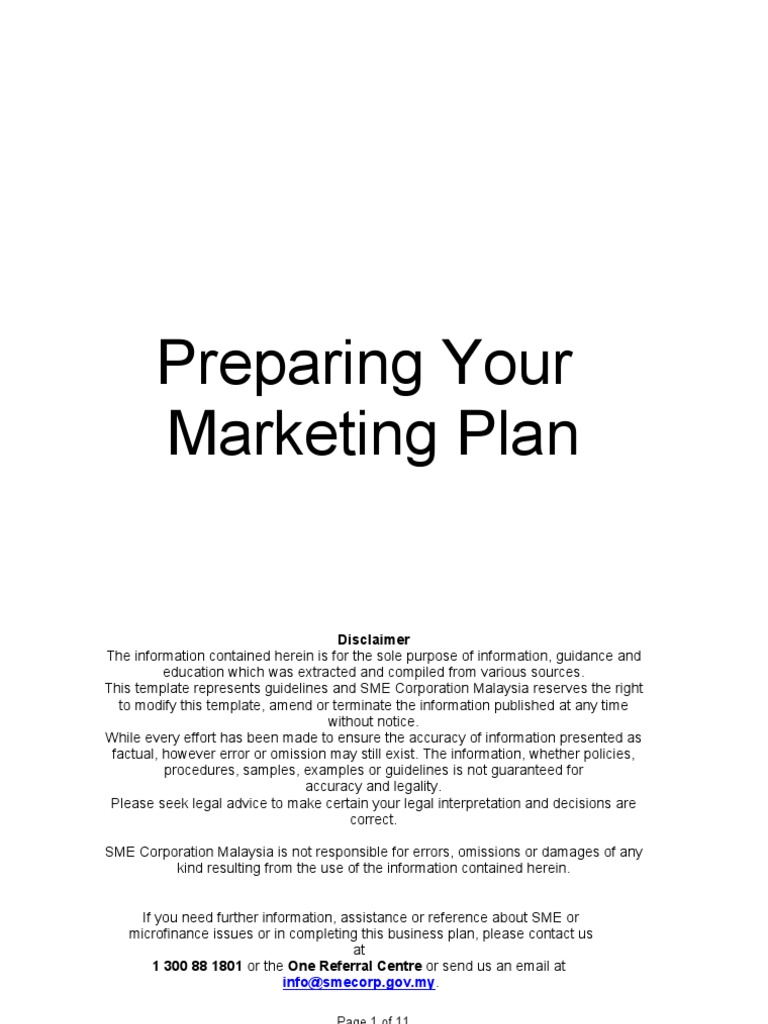 Marketing Plan Template Overview | PDF | Promotion (Marketing) | Marketing