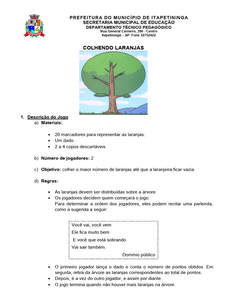 Colhendo Laranjas | PDF | Números | Laranja (fruta)