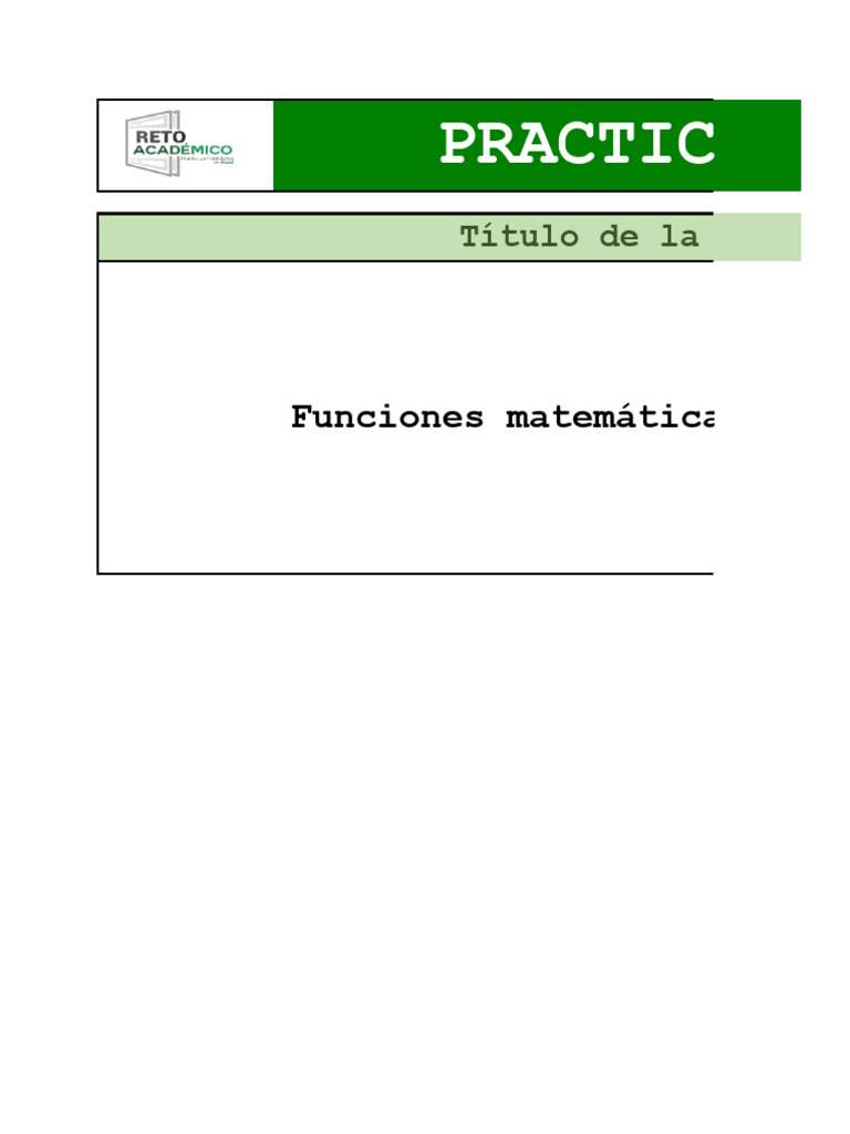 Práctica - Funciones Matemáticas Condicionales | PDF | Perú | Matemáticas