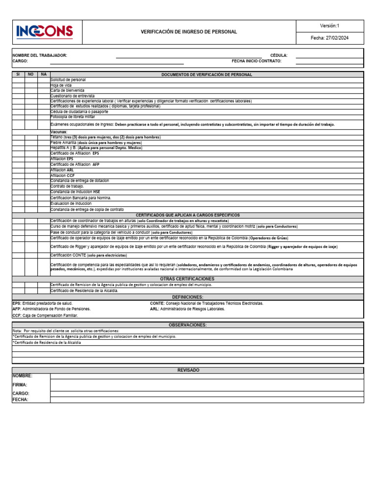 Validacion de documentos V2 | PDF