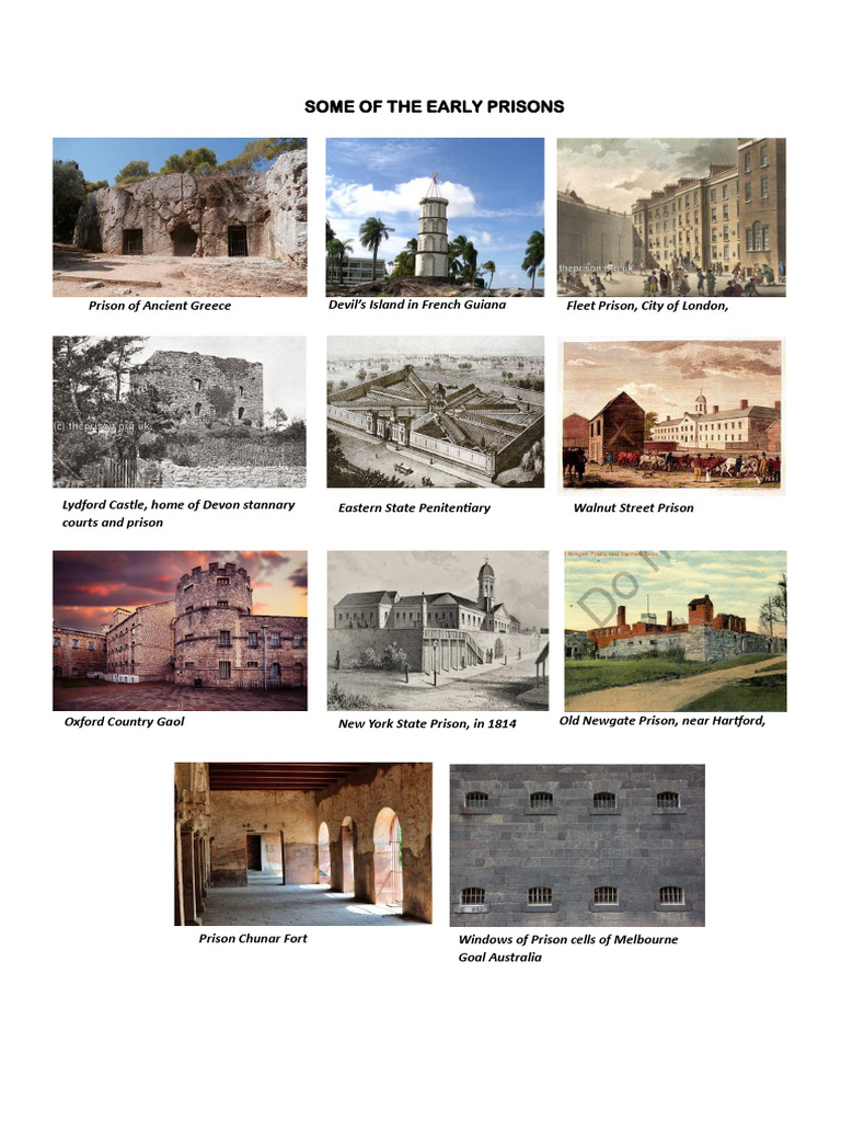 Early Prisons Throughout History | PDF