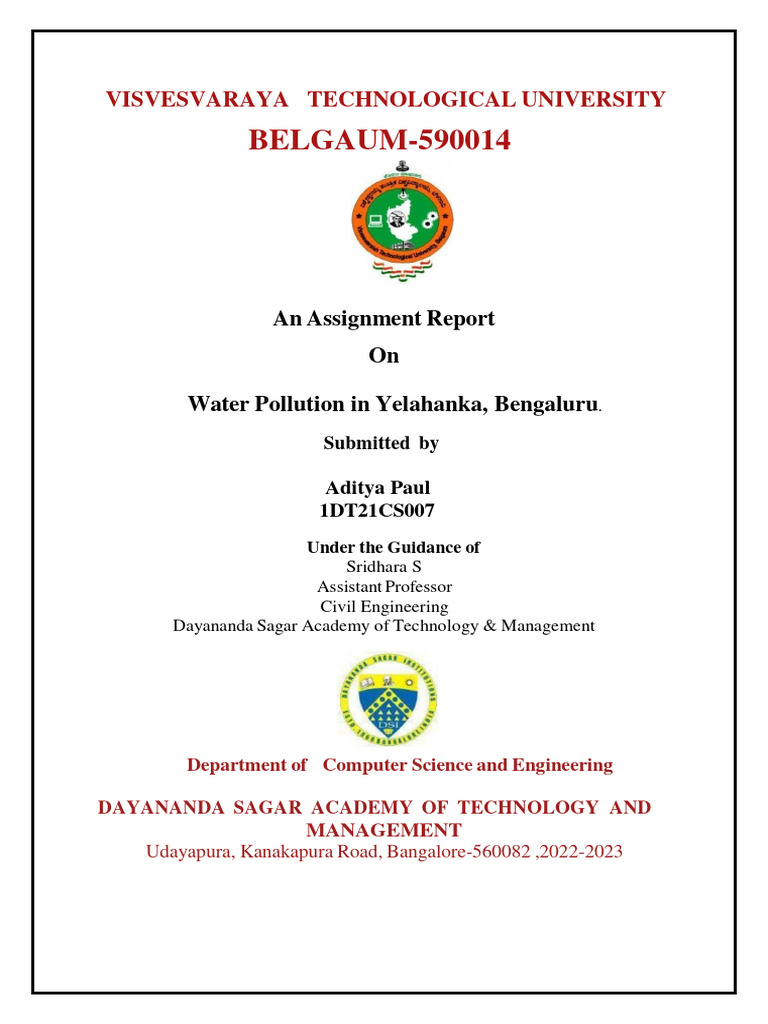 Evs Water Pollution Pdf Water Pollution Pollution