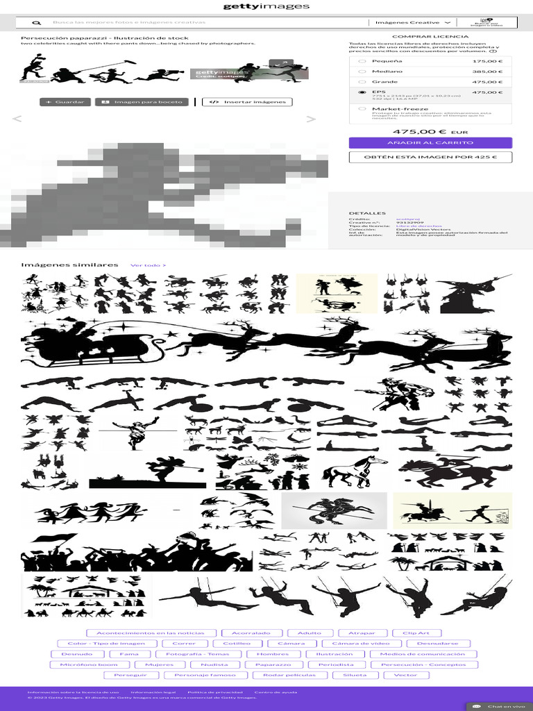 Persecución Paparazzi Ilustración de Stock - Getty Images | PDF ...