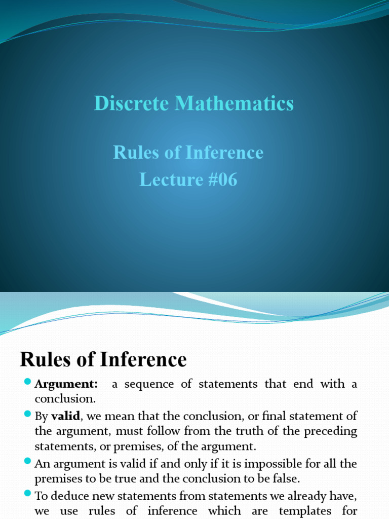 DM Lecture 06 | PDF | Metalogic | Epistemology