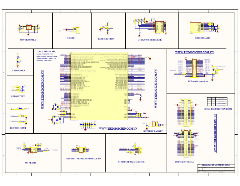 Schematic-Stm32 F407vet6 | PDF | Electronic Design | Design