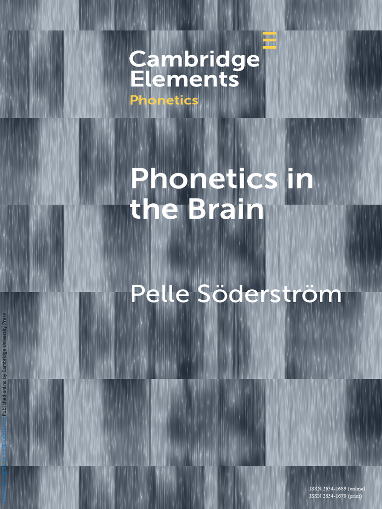 Phonetics in The Brain | Download Free PDF | Speech | Linguistics