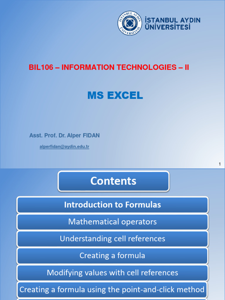 6th Week | PDF | Formula | Microsoft Excel
