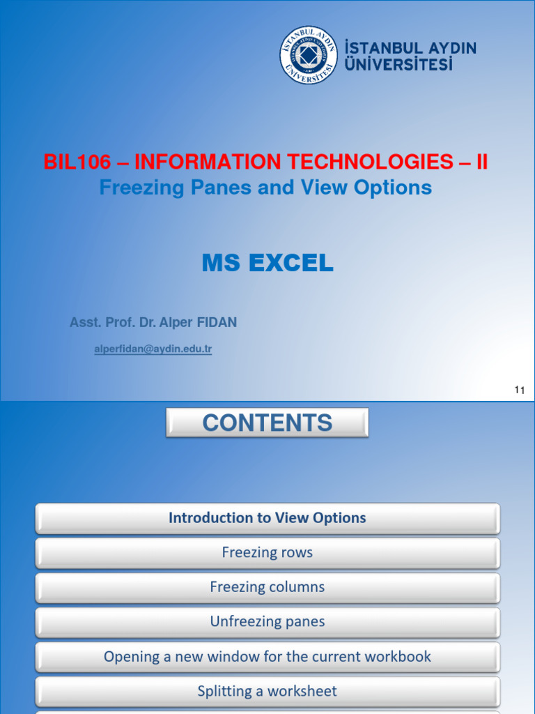 8th Week | PDF | Microsoft Excel | Computing